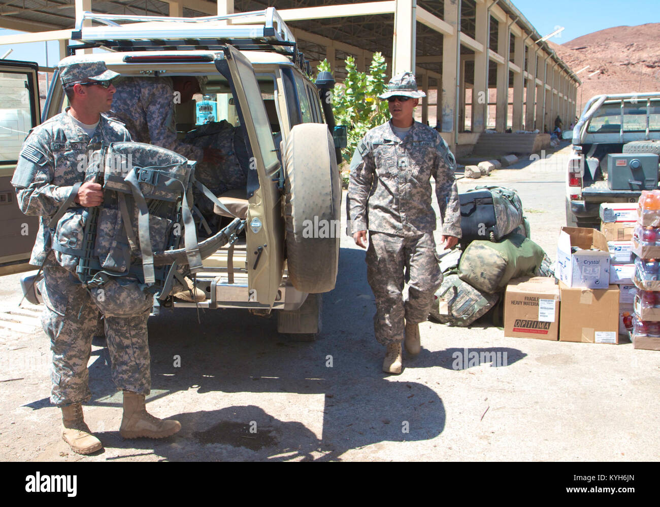 US Army National Guard carrying out various tasks including military ...
