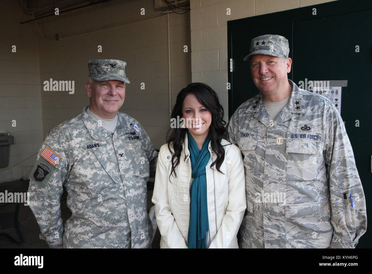 LtoR COL Ben Adams, Army Chief of Staff, Kentucky National Guard. Spec ...