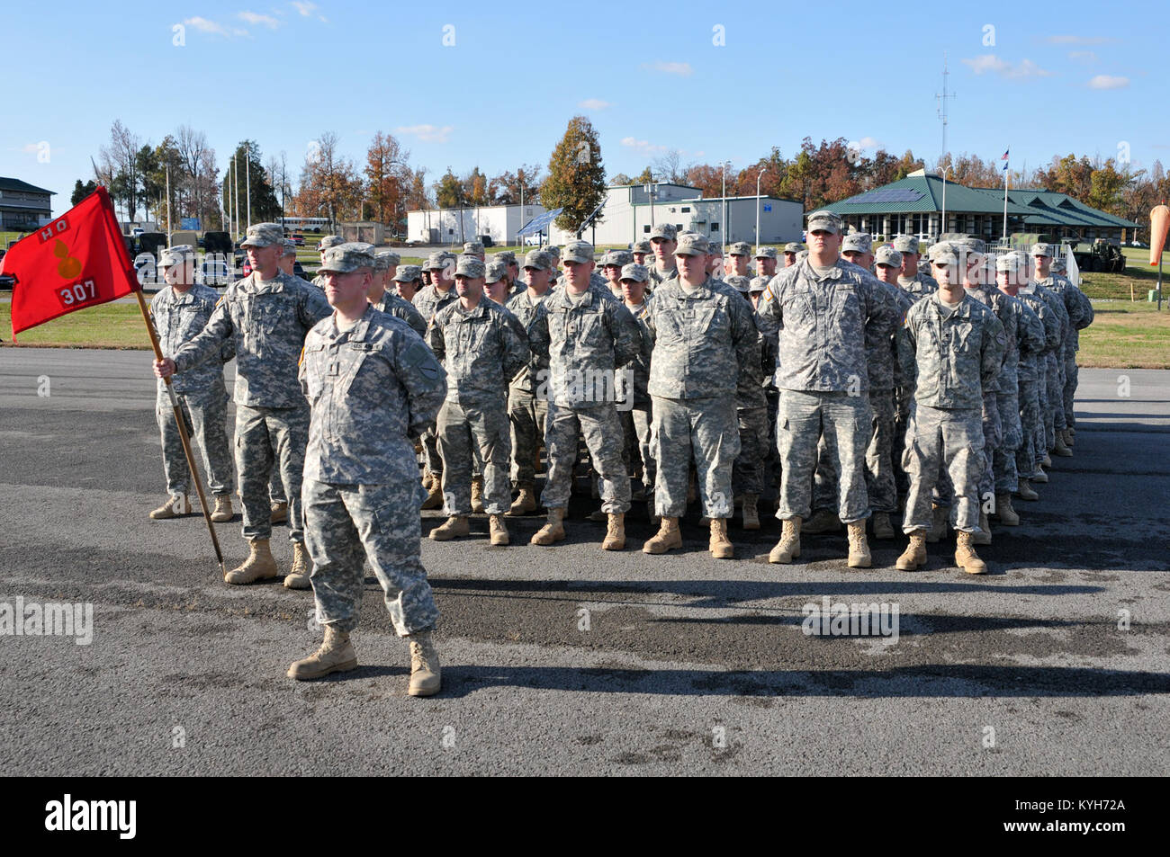Kentucky Army National Guard 751st Troop Command conducts a change of ...