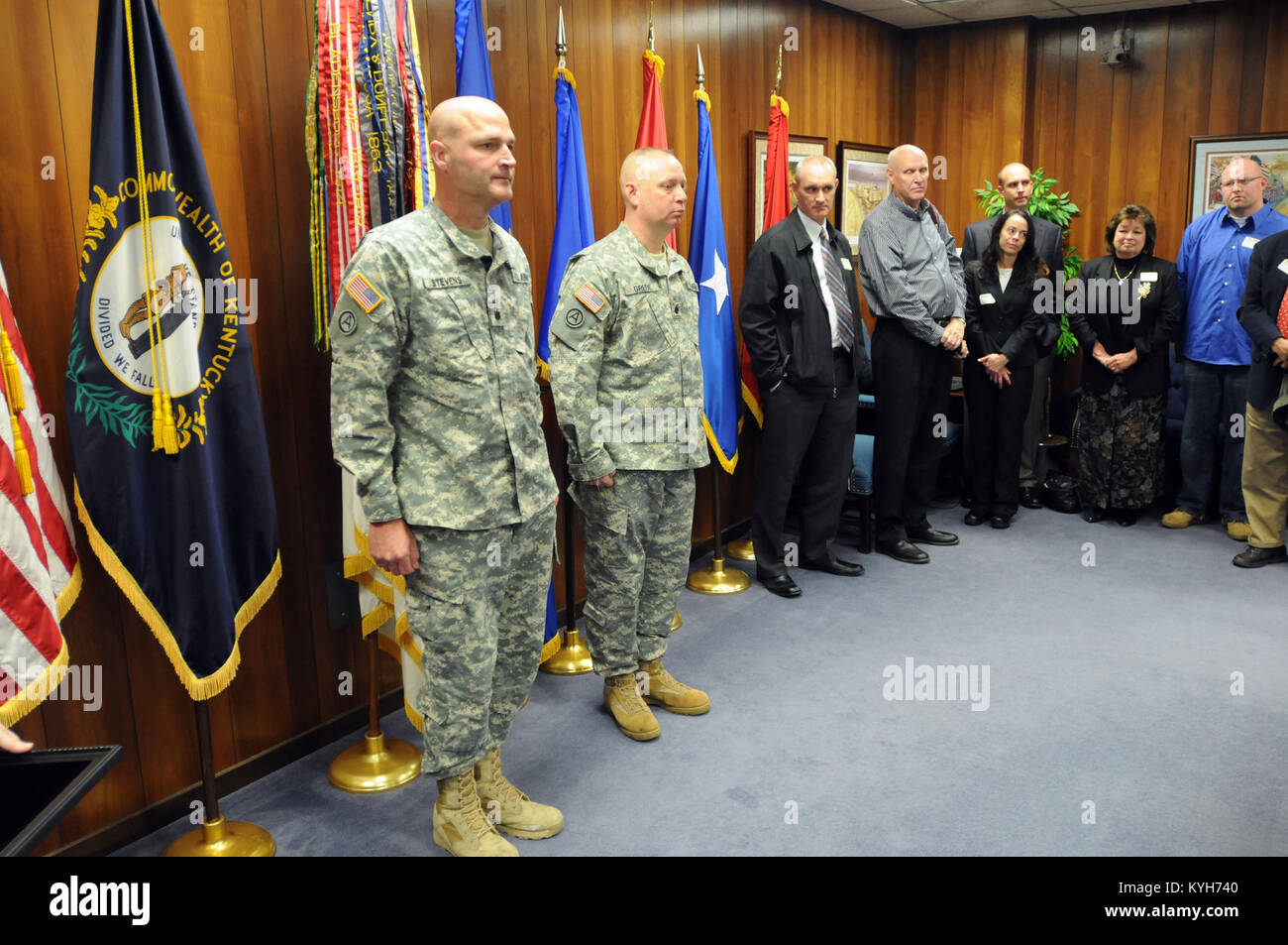Maj. David Grebe is promoted to the rank of lieutenant colonel during a ...