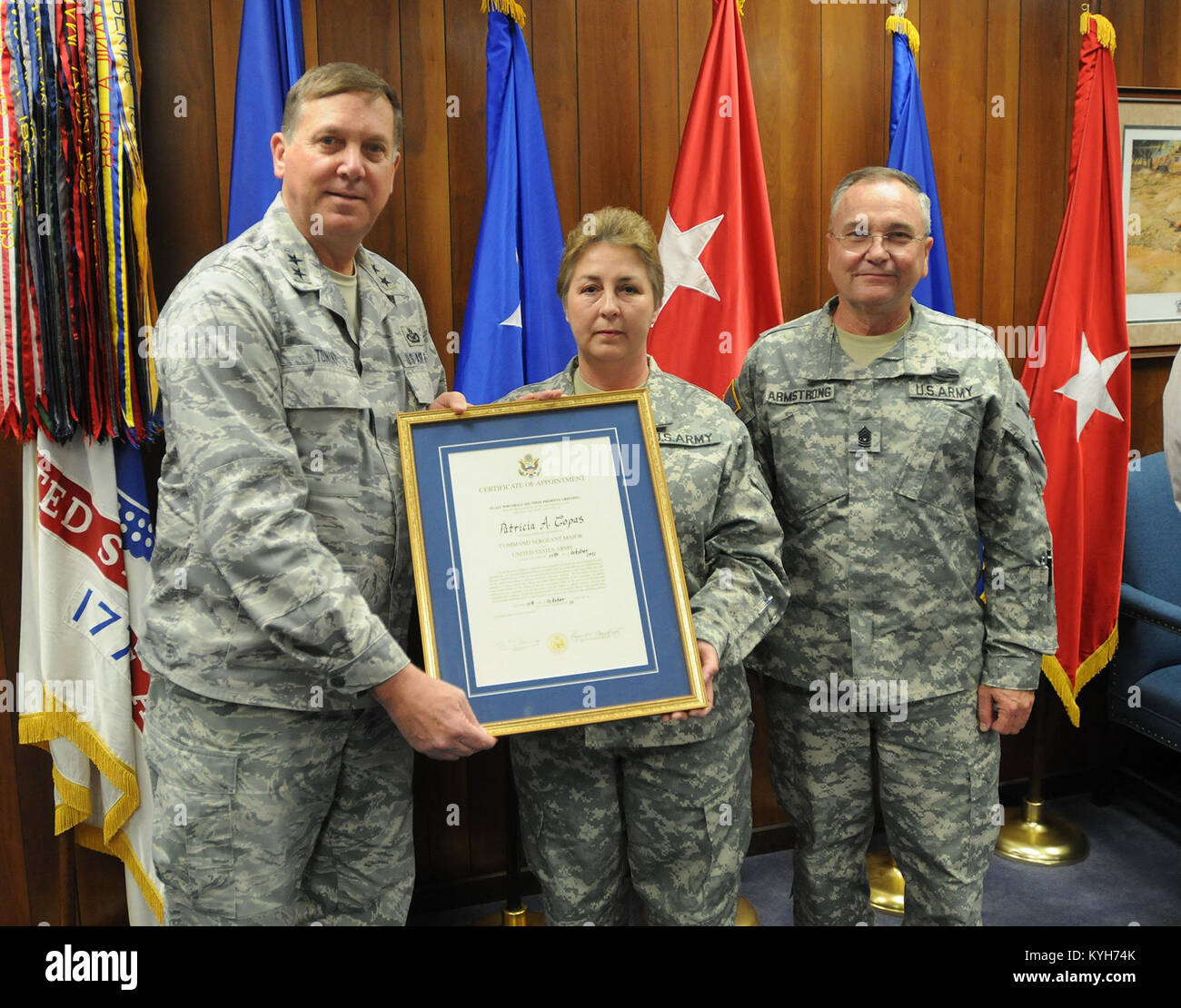 Sgt. Maj. Pat Copas is promoted to the rank of command sergeant major ...