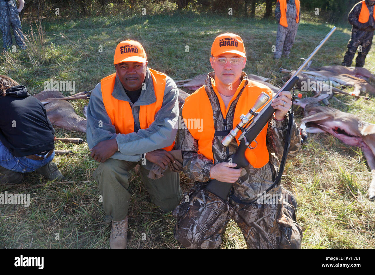 US military army National Guard deer shoot Stock Photo - Alamy