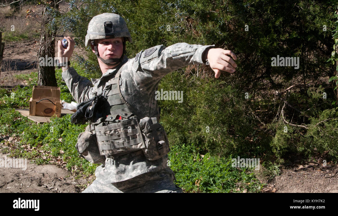 Staff Sgt. Alexander Vinogradov, 75th Troop Command, prepares to throw ...