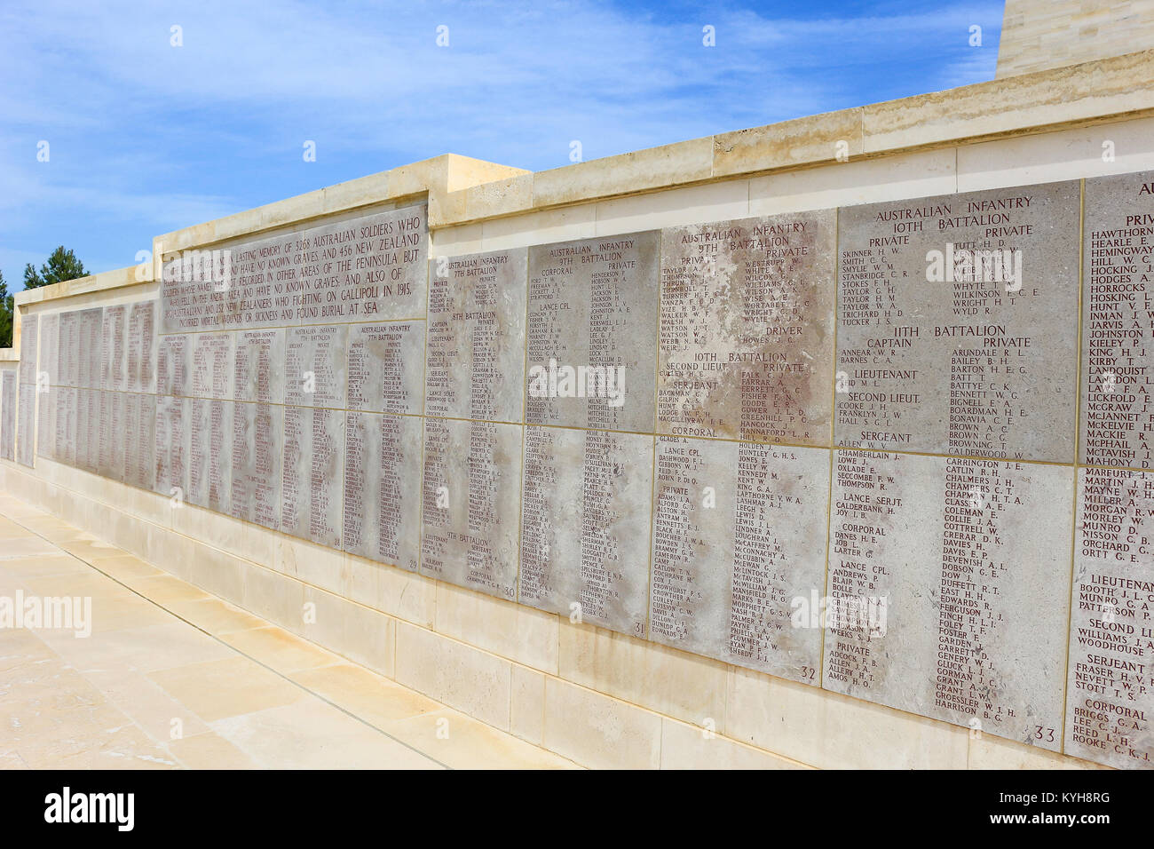 Anzac Turkey - July 22, 2016: Memorial for all the soldiers that died ...