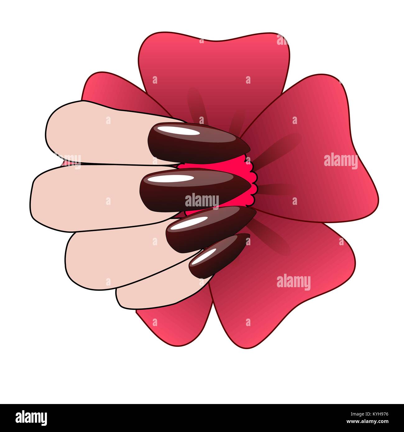 Hand care woman Stock Vector Images - Alamy