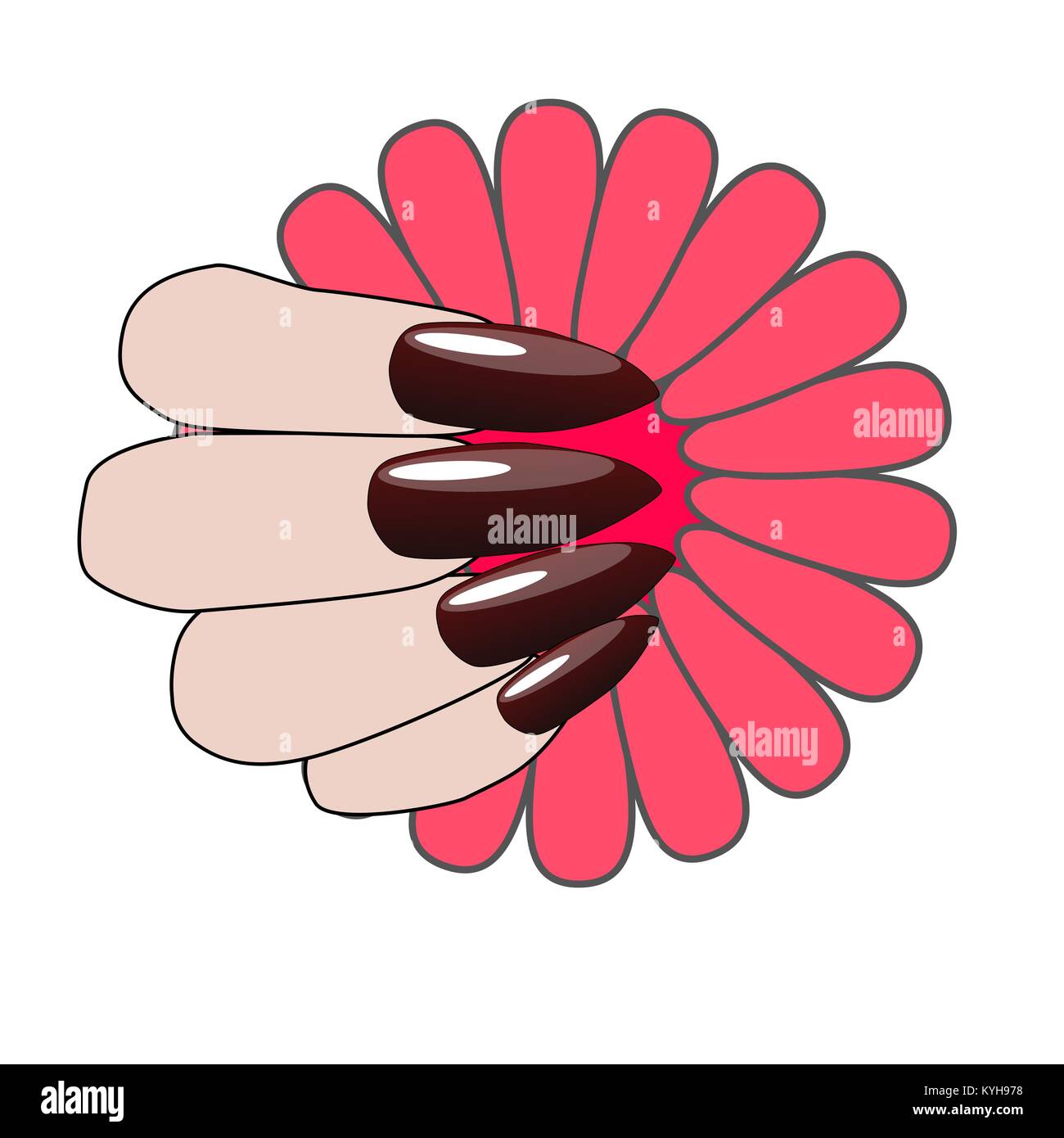 Hand care woman Stock Vector Images - Alamy