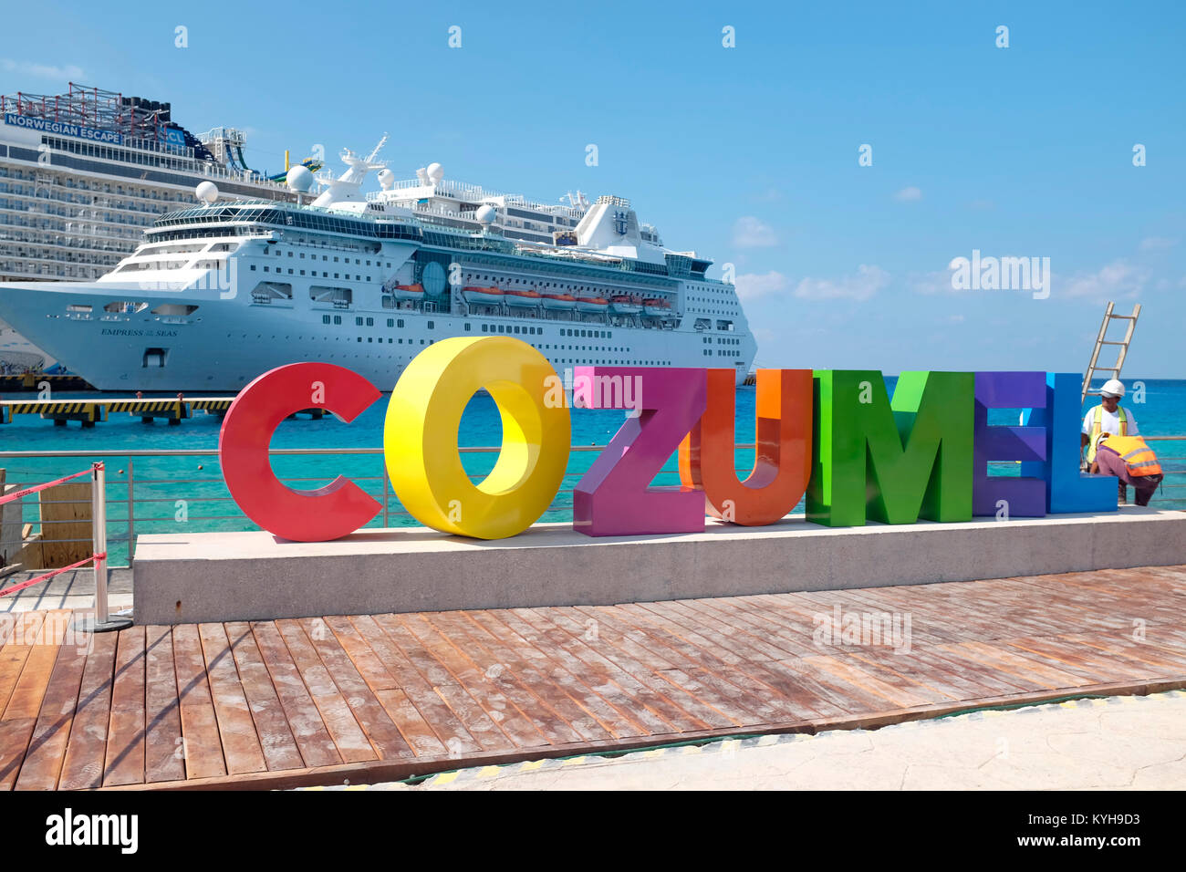 Colourful Signs Cozumel Stock Photos & Colourful Signs Cozumel Stock ...