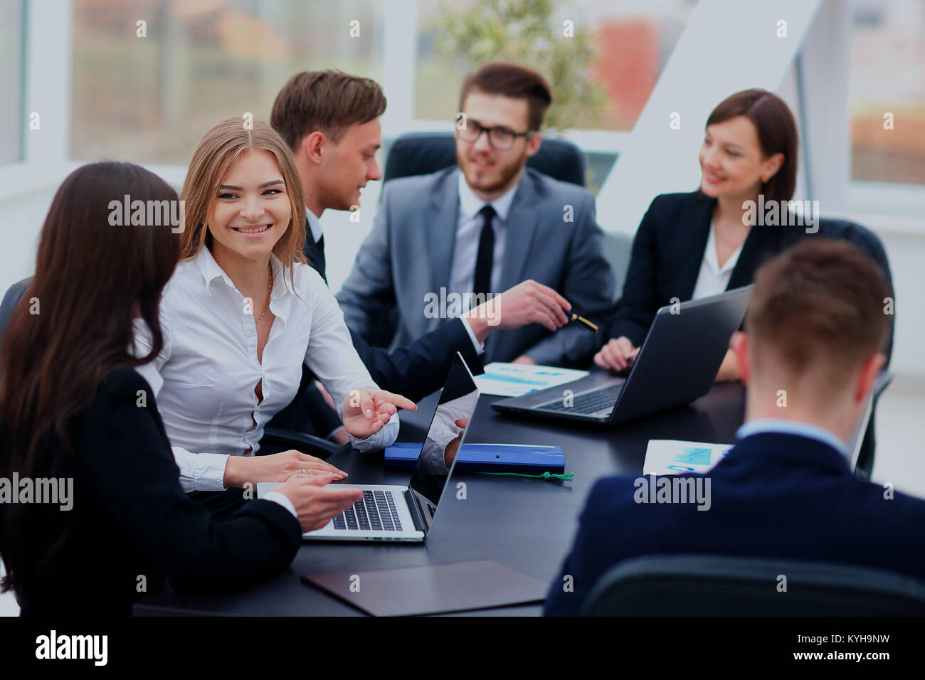 Business People Meeting Communication Discussion Working Office Concept ...