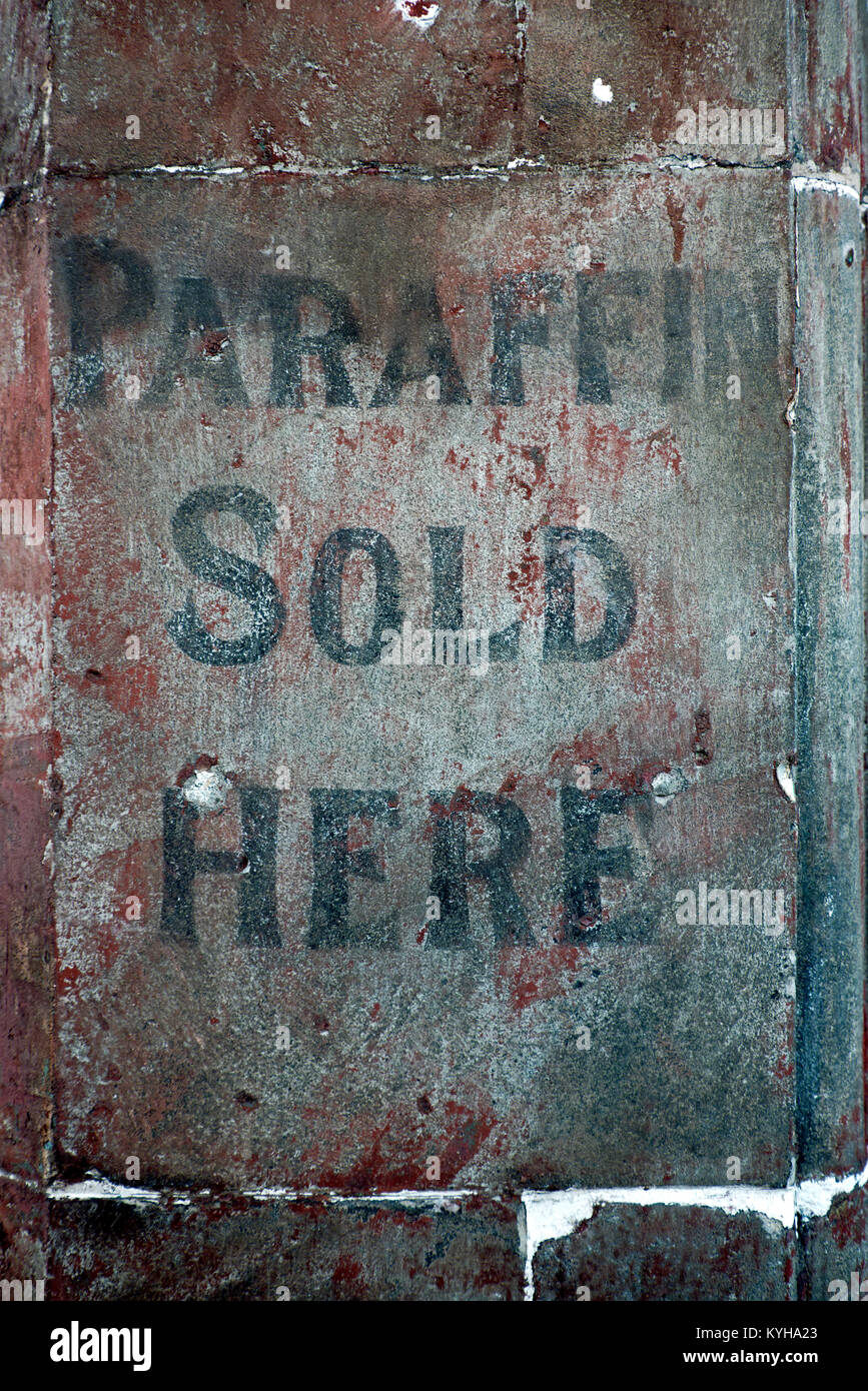 Faded ghost sign on hi-res stock photography and images - Alamy