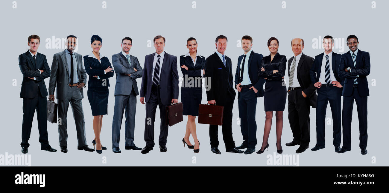 Large group of people full length isolated on white Stock Photo - Alamy