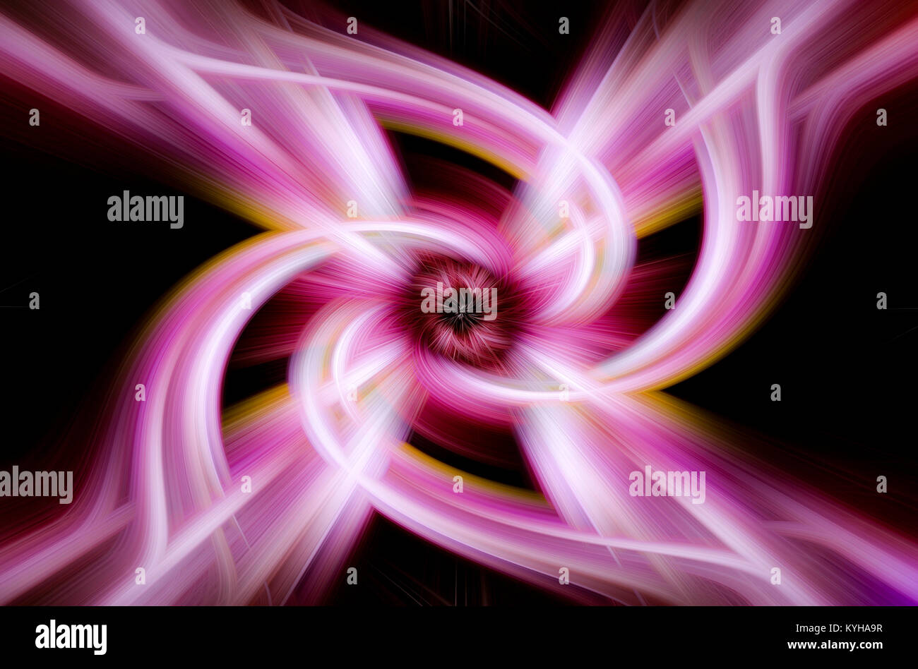 abstract color background from waving and twisted light fibers Stock ...