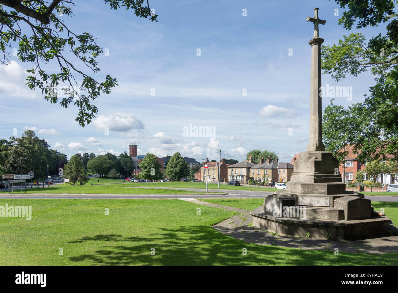 War memorial on The Green, Epping, Essex, England, United Kingdom Stock ...