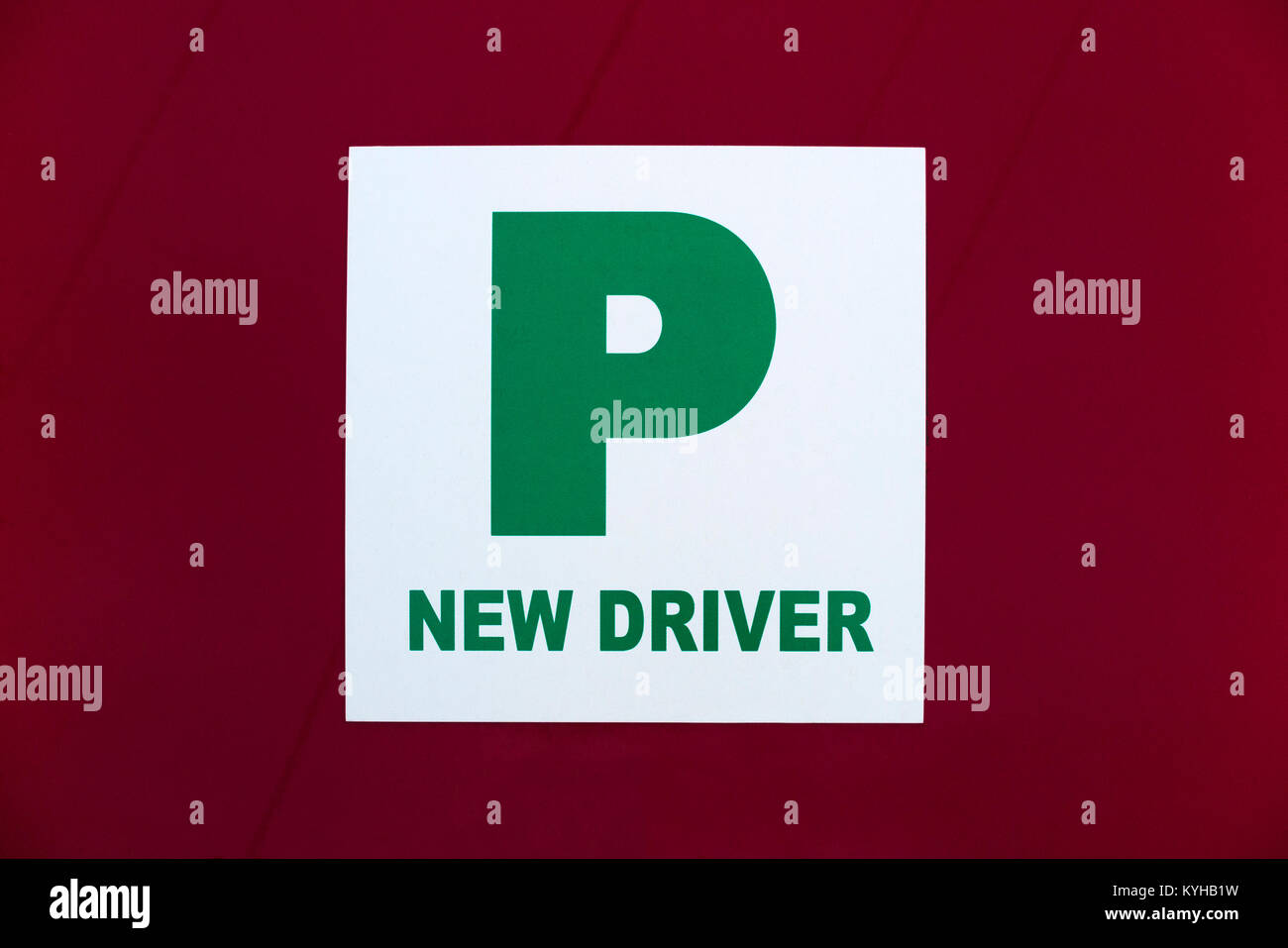 Driving p plates hi-res stock photography and images - Alamy
