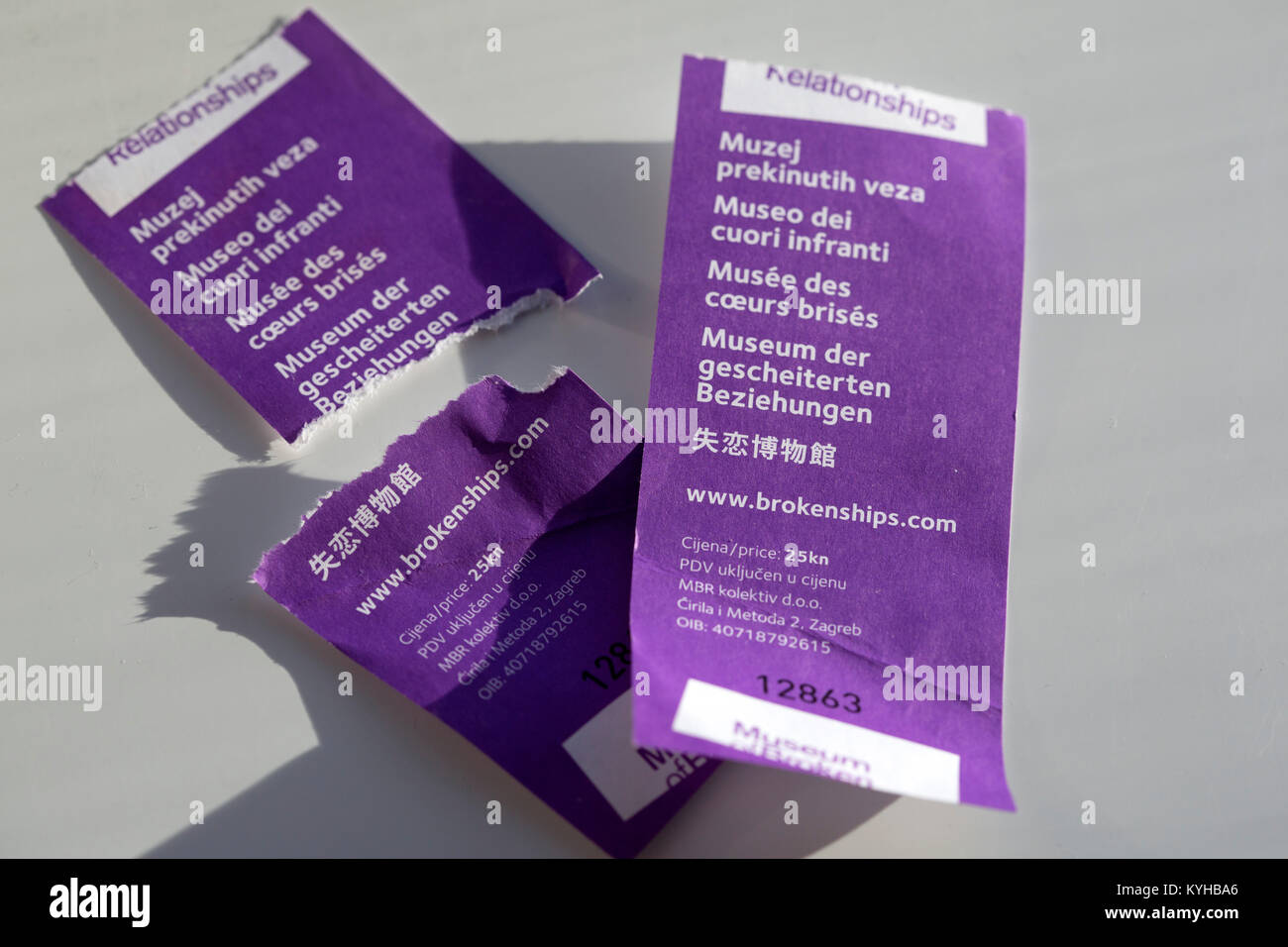 Torn up ticket hi-res stock photography and images - Alamy