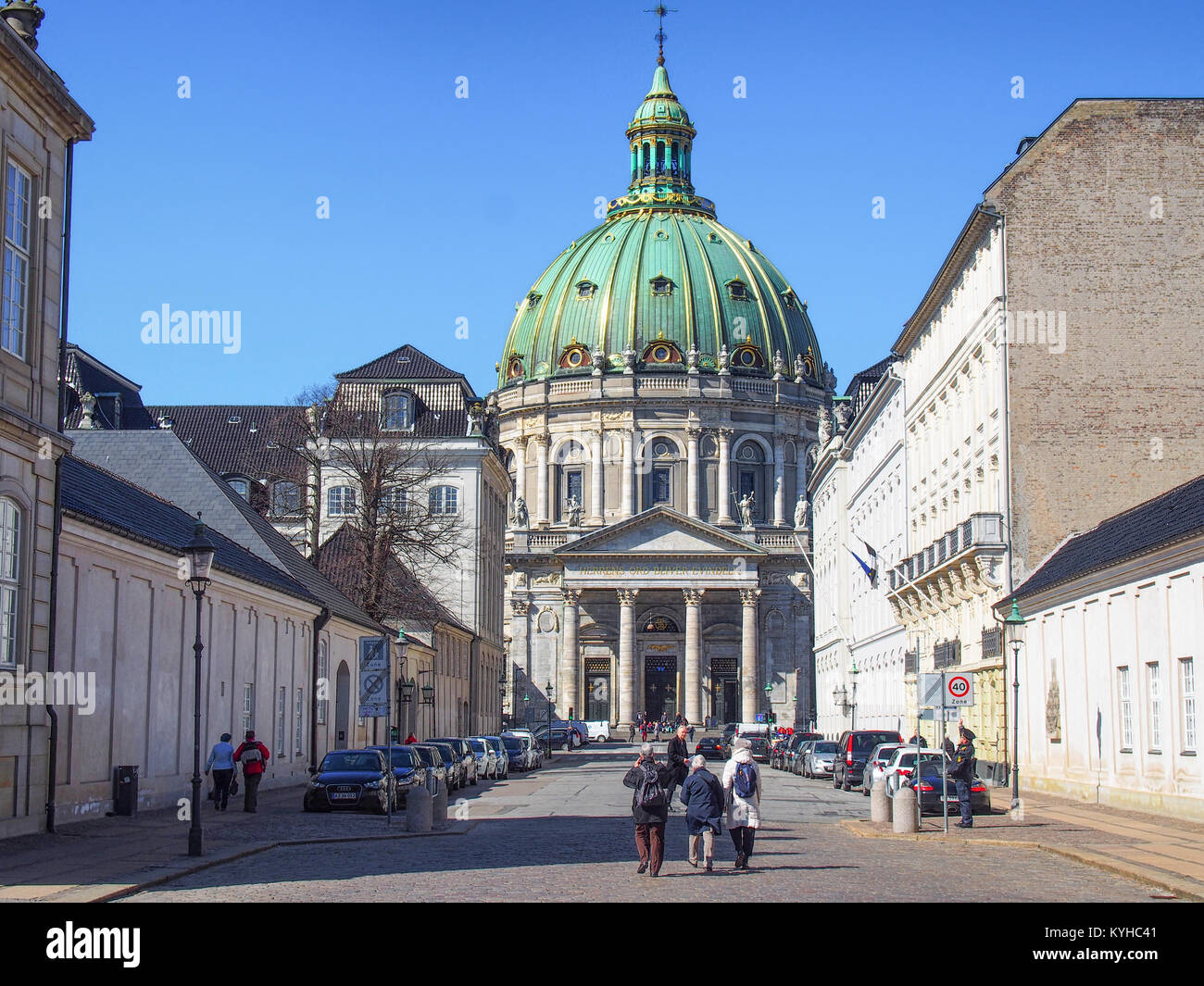Cathedral of the lutheran church of denmark hi-res stock photography ...