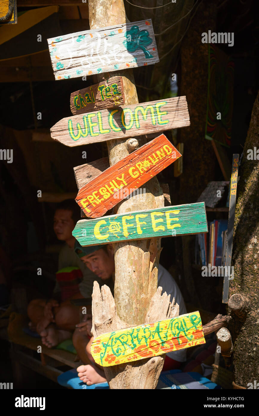 direction signs, Railay Beach, Krabi Provence, Thailand Stock Photo - Alamy