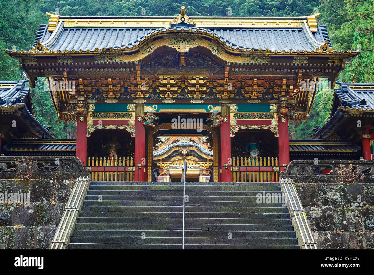 Yashamon Gate at Taiyuinbyo - the Mausoleum of Shogun Tokugawa Iemitsu ...