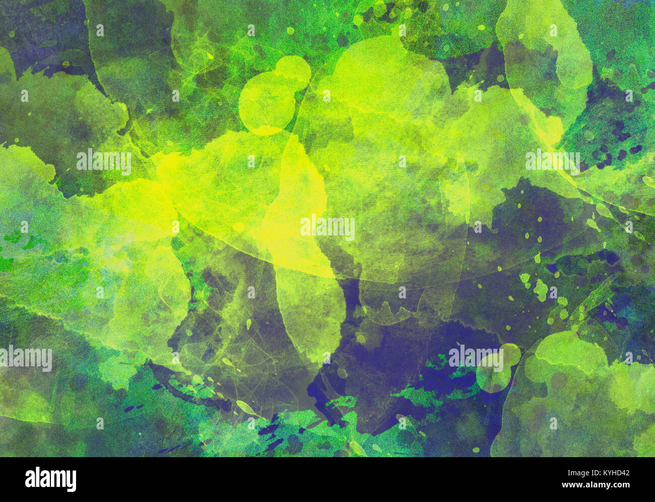 Water color graphic color brush strokes patches effect background Stock ...