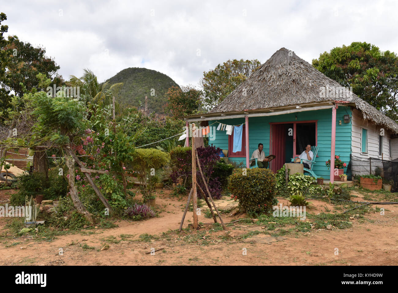 Traditional houses , Vinales, Pinar Del Rio, Cuba Stock Photo - Alamy