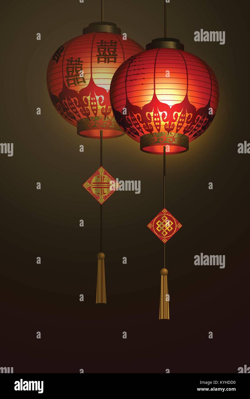 Traditional white japanese paper lanterns hang hi-res stock photography ...