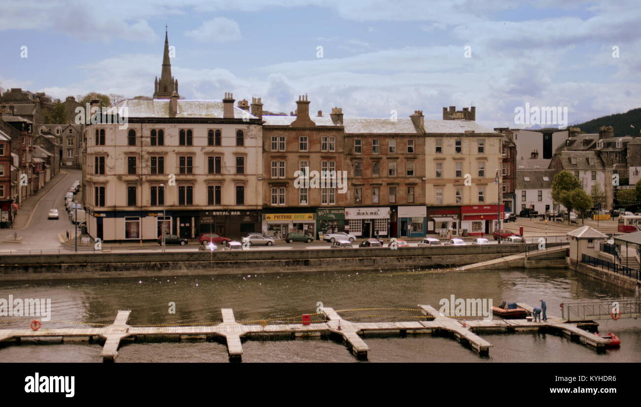 Rothesay harbour bay,,isle of Bute bishop st victoria street street ...