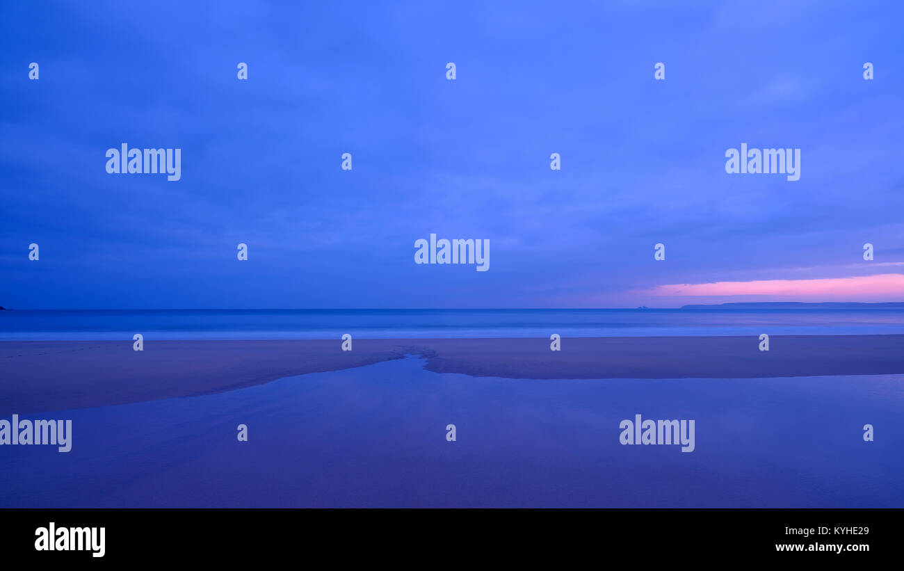 Carbis Bay Sunrise Dawn Stock Photo - Alamy