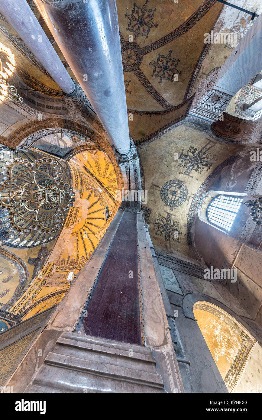 Detailed Ceiling of Hagia Sophia,a Greek Orthodox Christian patriarchal ...