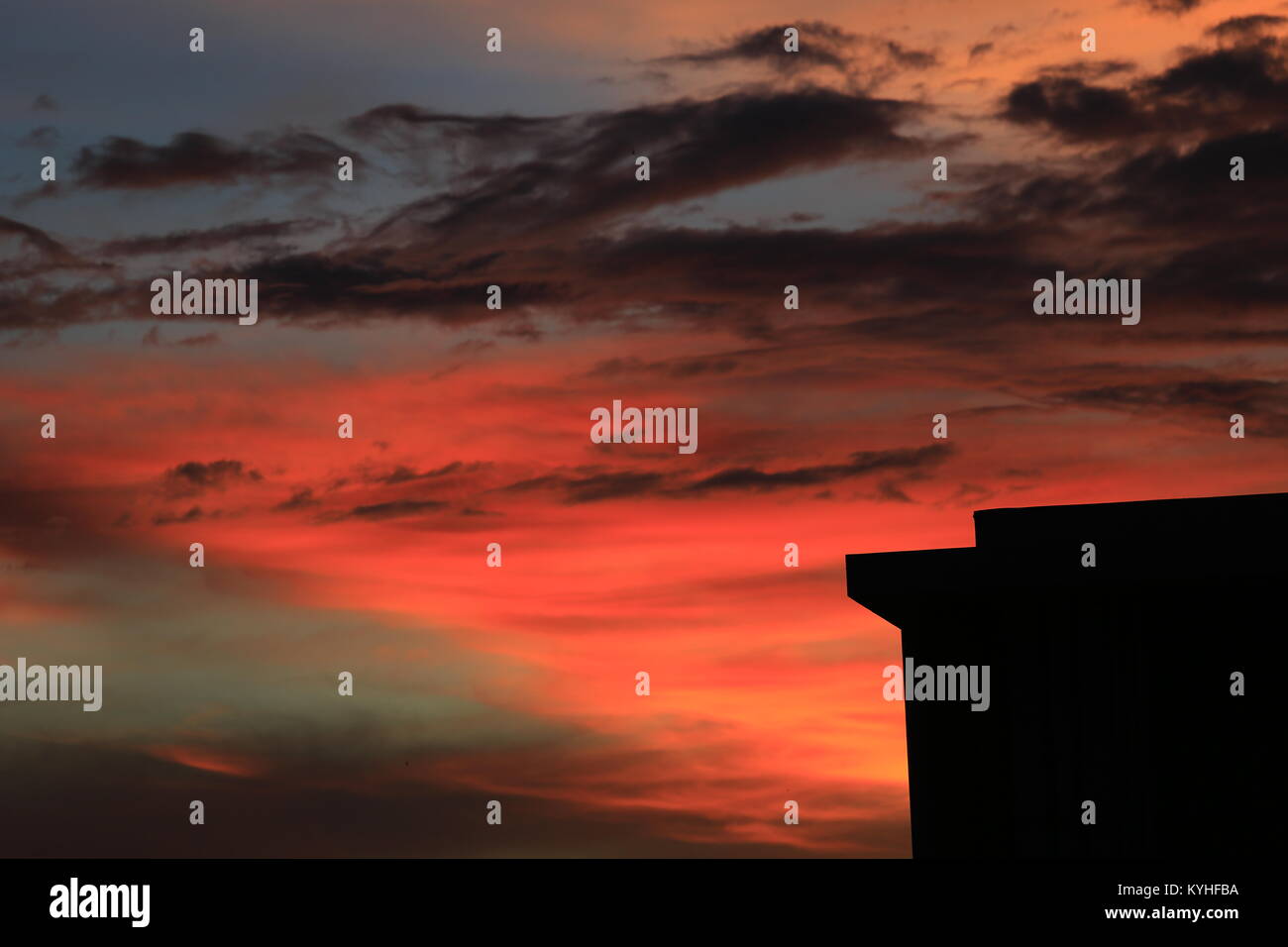 Beautiful sky evening Stock Photo - Alamy