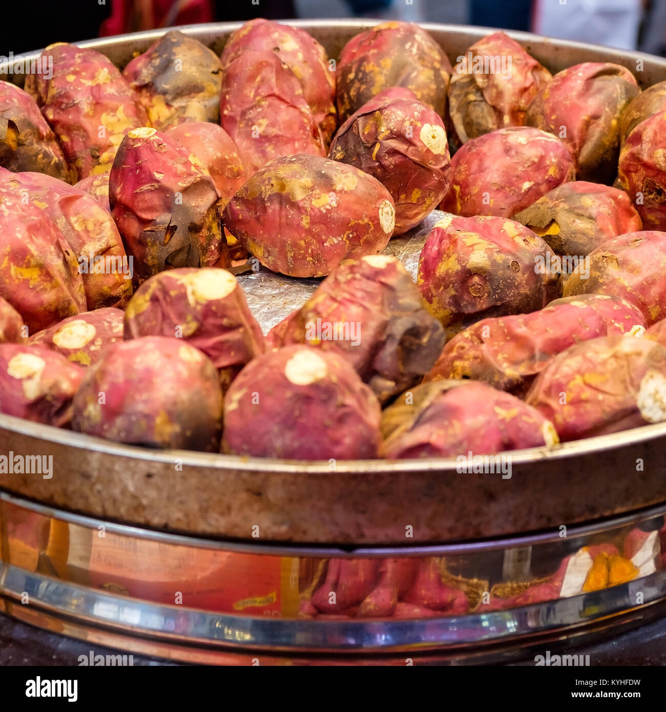 Braised sweet potatoes (Korean street food Stock Photo - Alamy