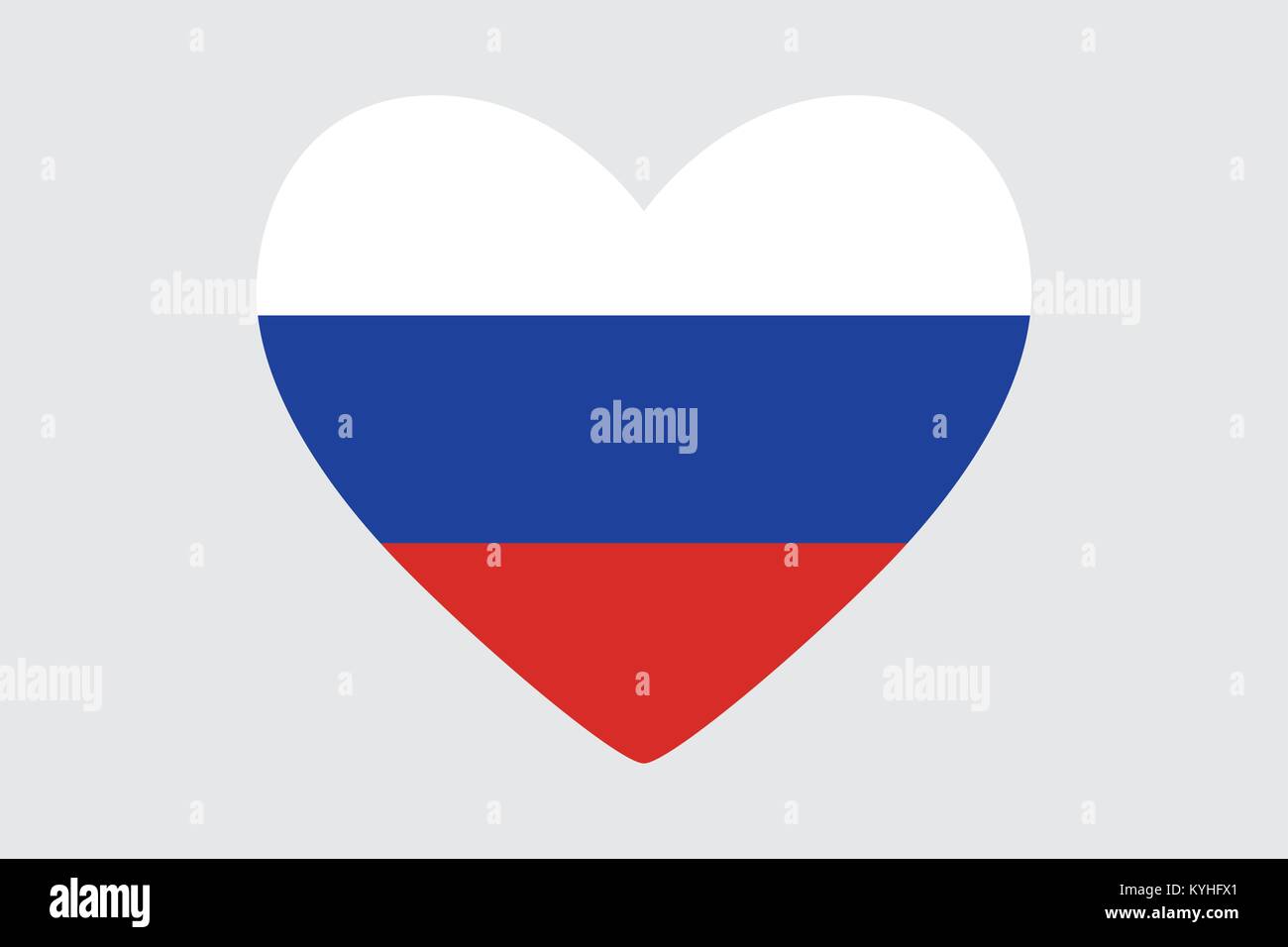 Heart in colors of Russian flag, vector Stock Vector Image & Art - Alamy