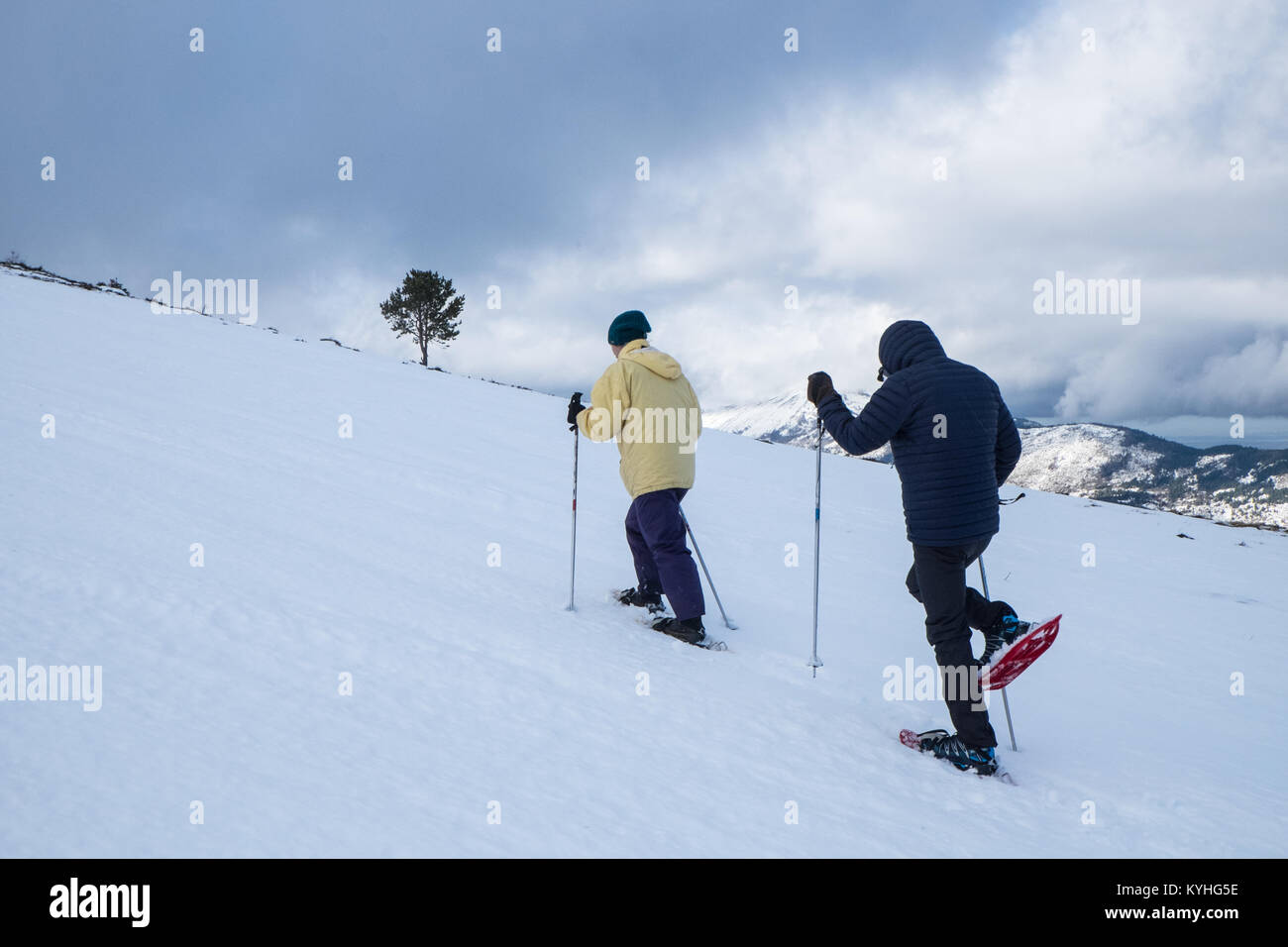 Winter,scene,snow,at,Camurac,ski,resort.A,small,ski-ing,sled,snow ...