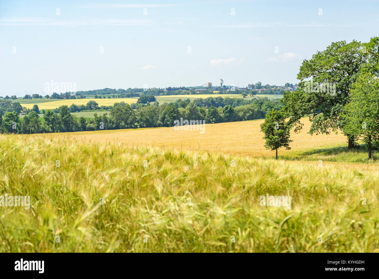 rural agricultural scenery in Hohenlohe, a area in Southern Germany ...
