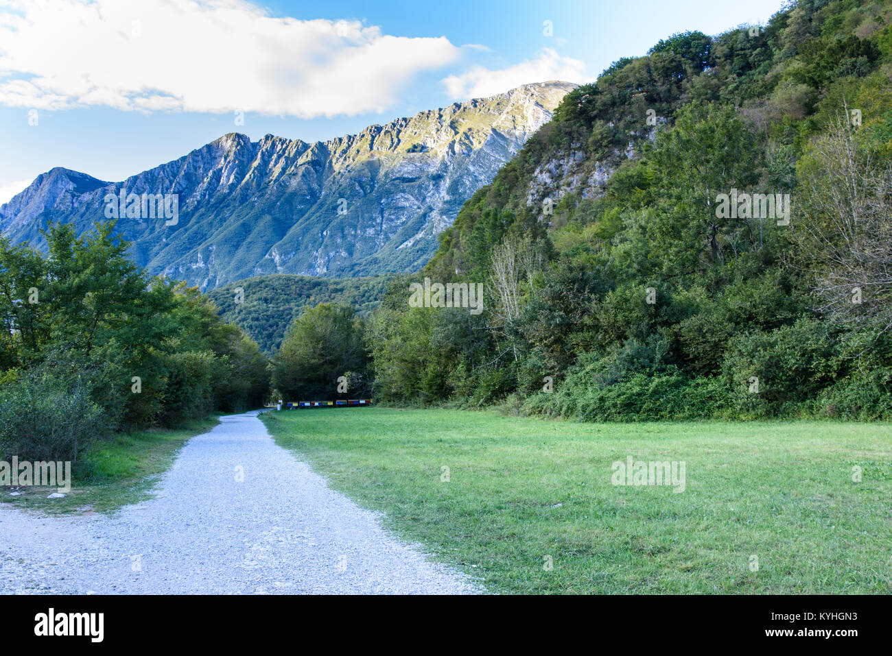 Natural beauty of the Isonzo river Stock Photo - Alamy