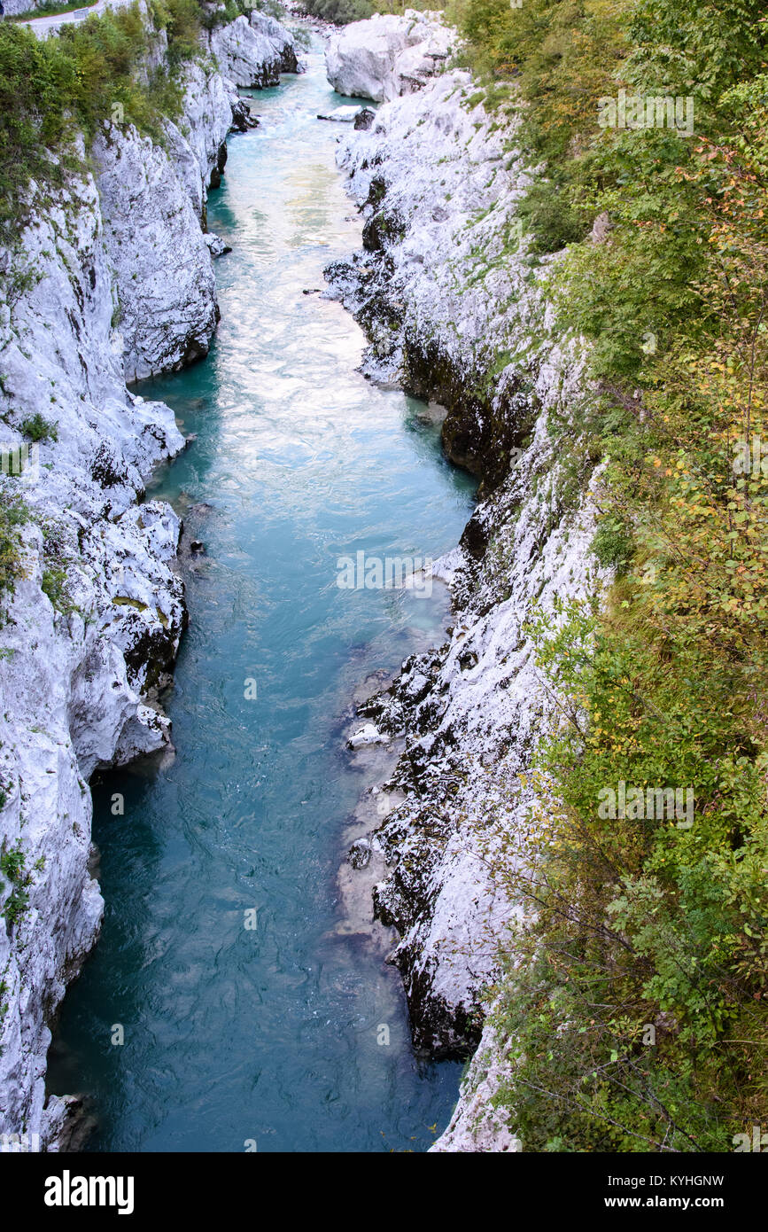 Natural beauty of the Isonzo river Stock Photo - Alamy