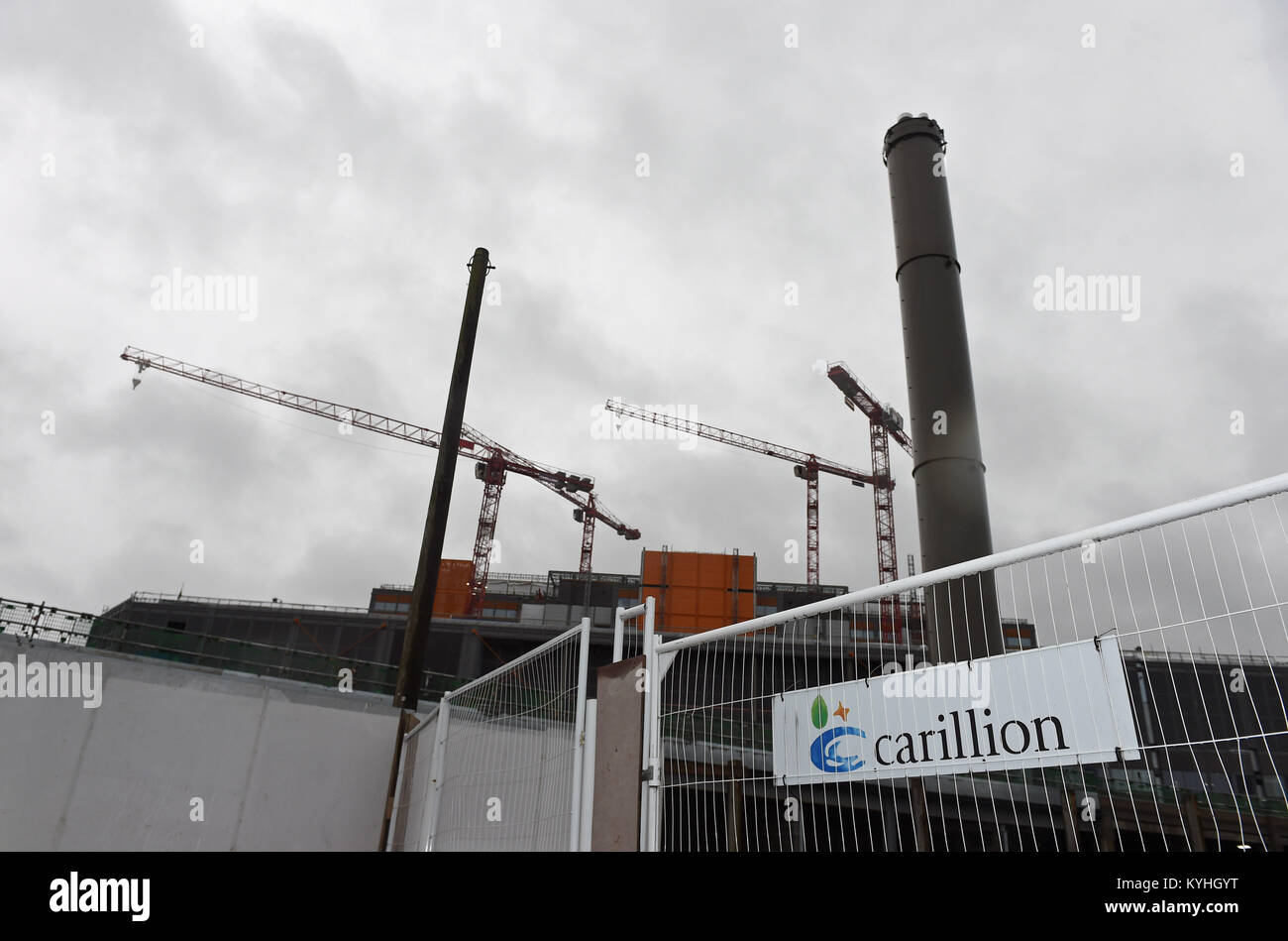 A Carillion sign at Midland Metropolitan Hospital in Smethwick where ...