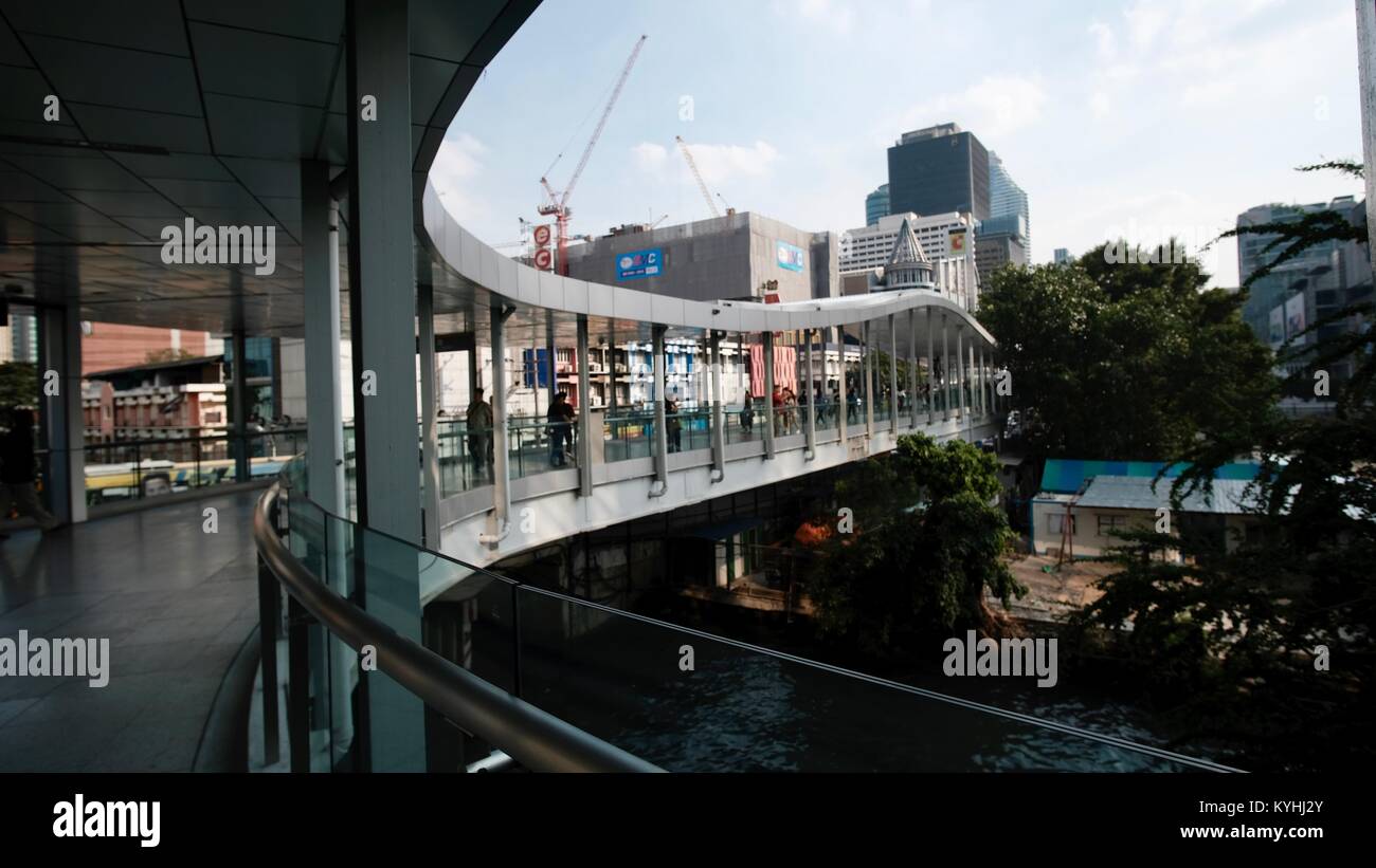 BTS Skytrain Plaza Structures and buildings in the Siam Square area of ...