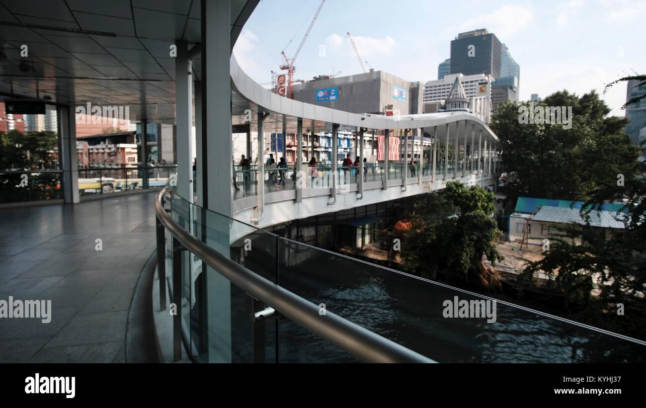 BTS Skytrain Plaza Structures and buildings in the Siam Square area of ...