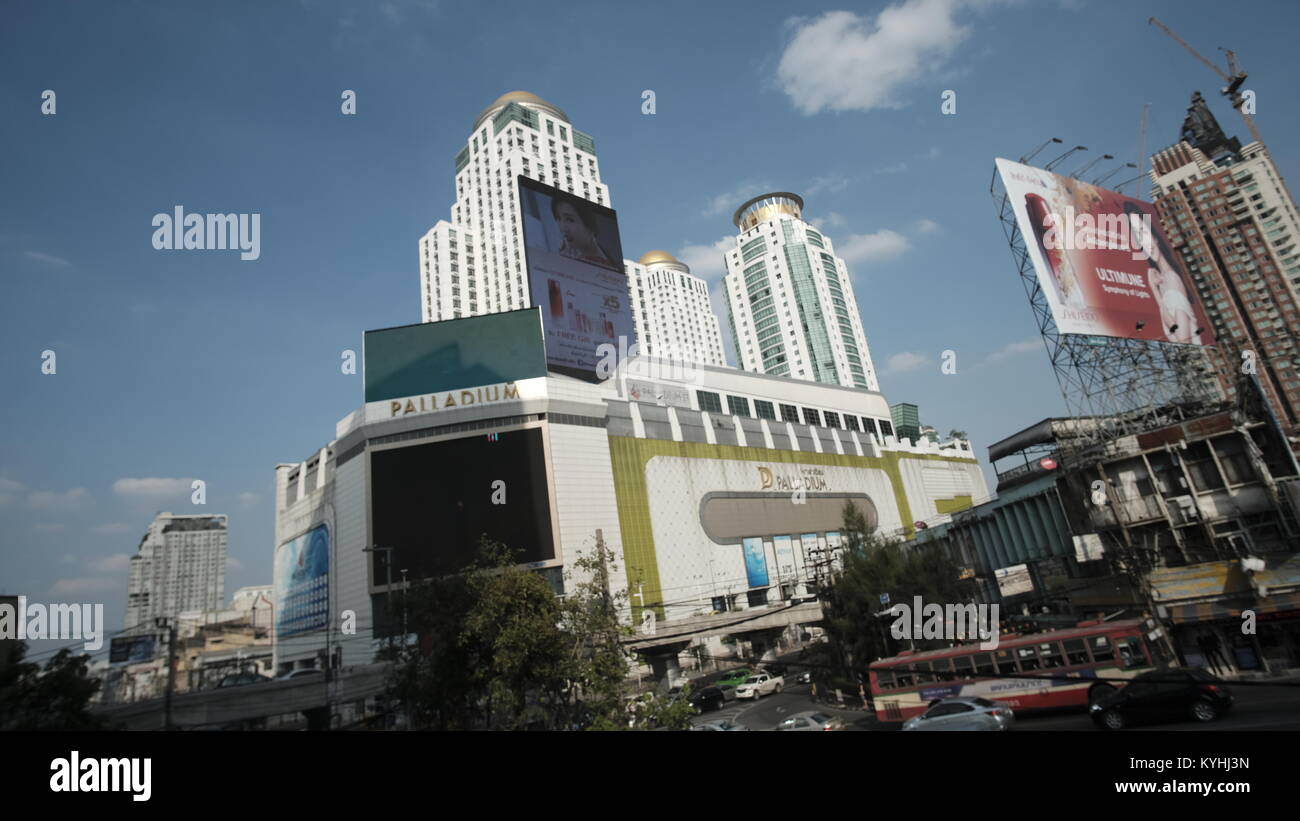 Structures and buildings in the Siam Square area of Bangkok Thailand ...