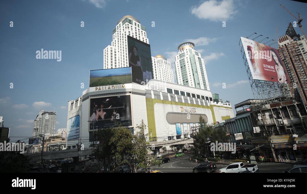 Structures and buildings in the Siam Square area of Bangkok Thailand ...