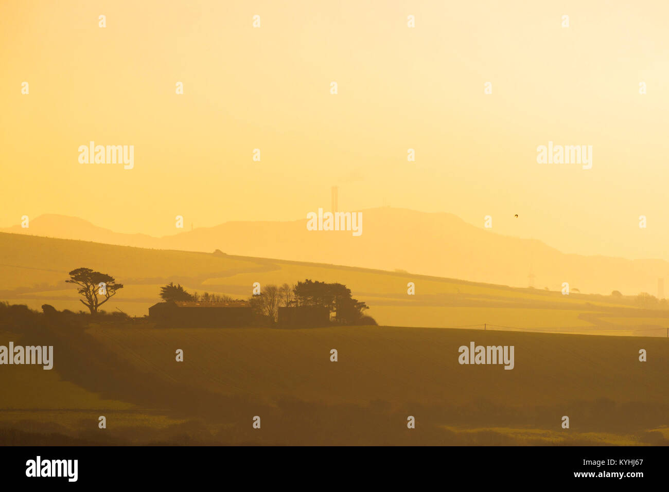 Early morning sunrise over Cornwall Stock Photo - Alamy