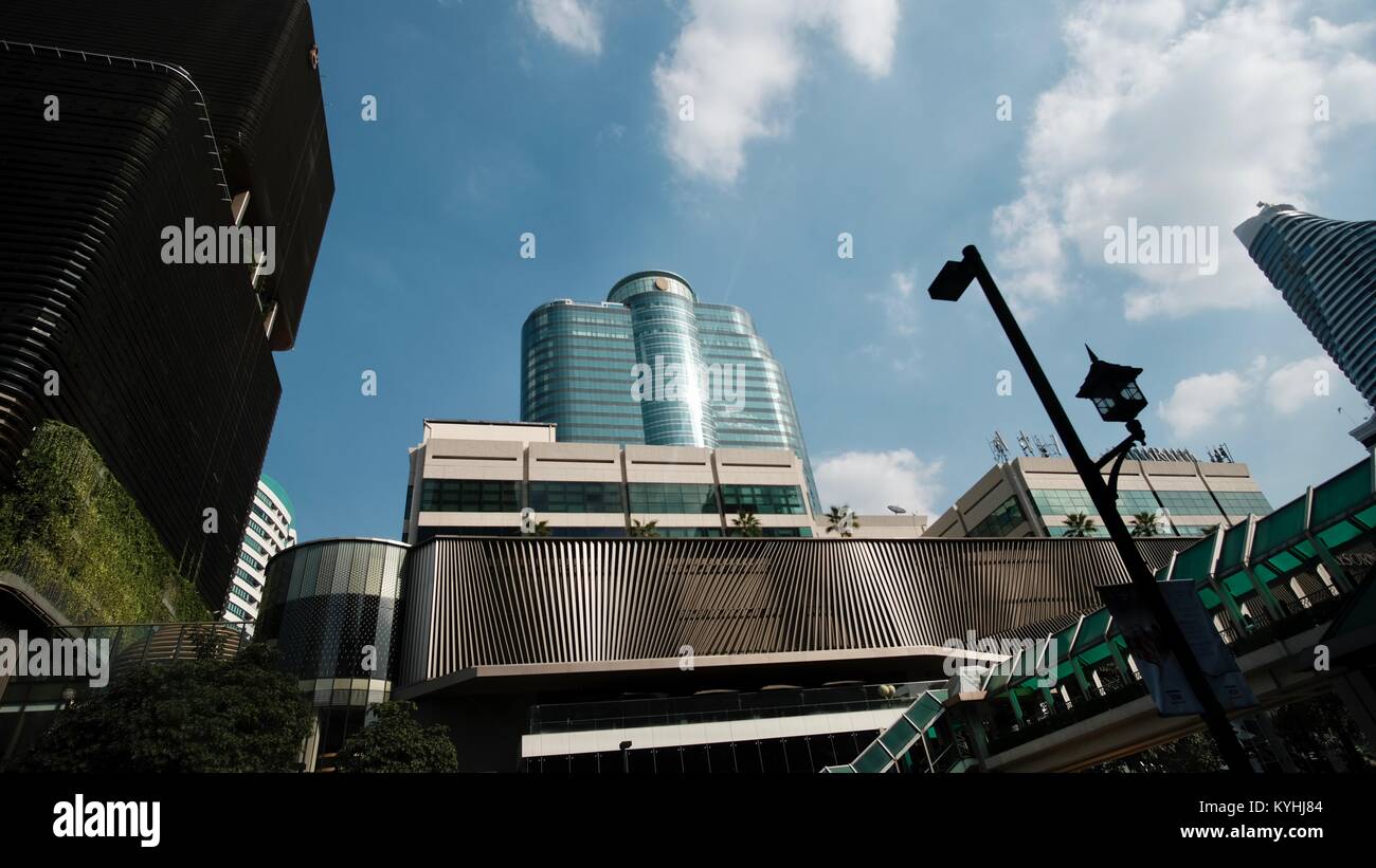 Skyline of Siam Square Area Bangkok Thailand Stock Photo - Alamy