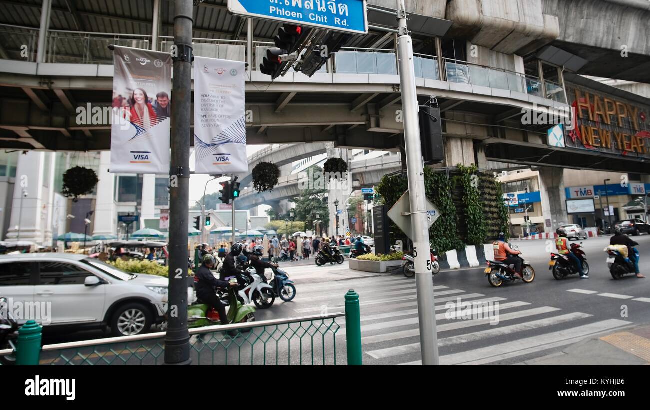 Transportation Traffic Ratchaprasong Intersection Phloen Chit, Rama I ...