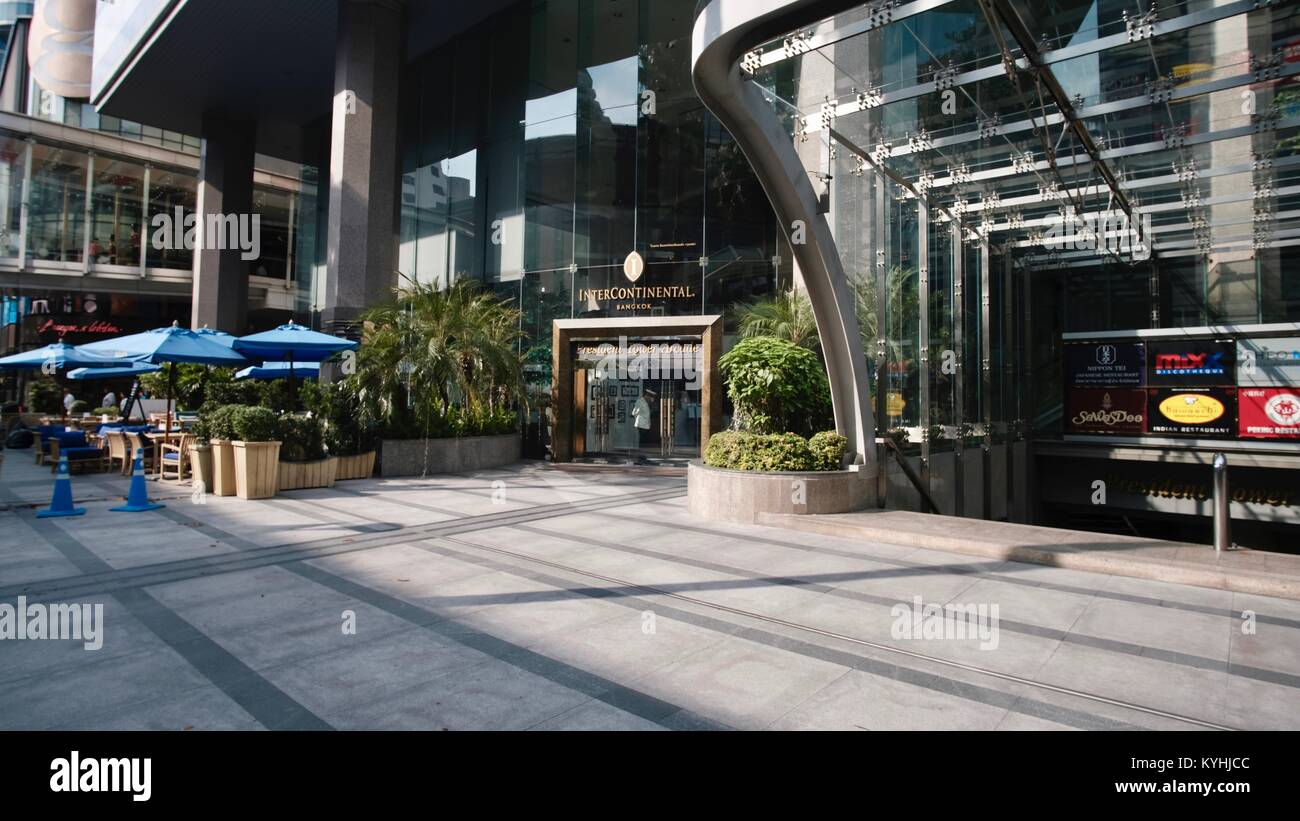 Five Star Luxurious InterContinental Hotel Exterior Front View Phloen ...