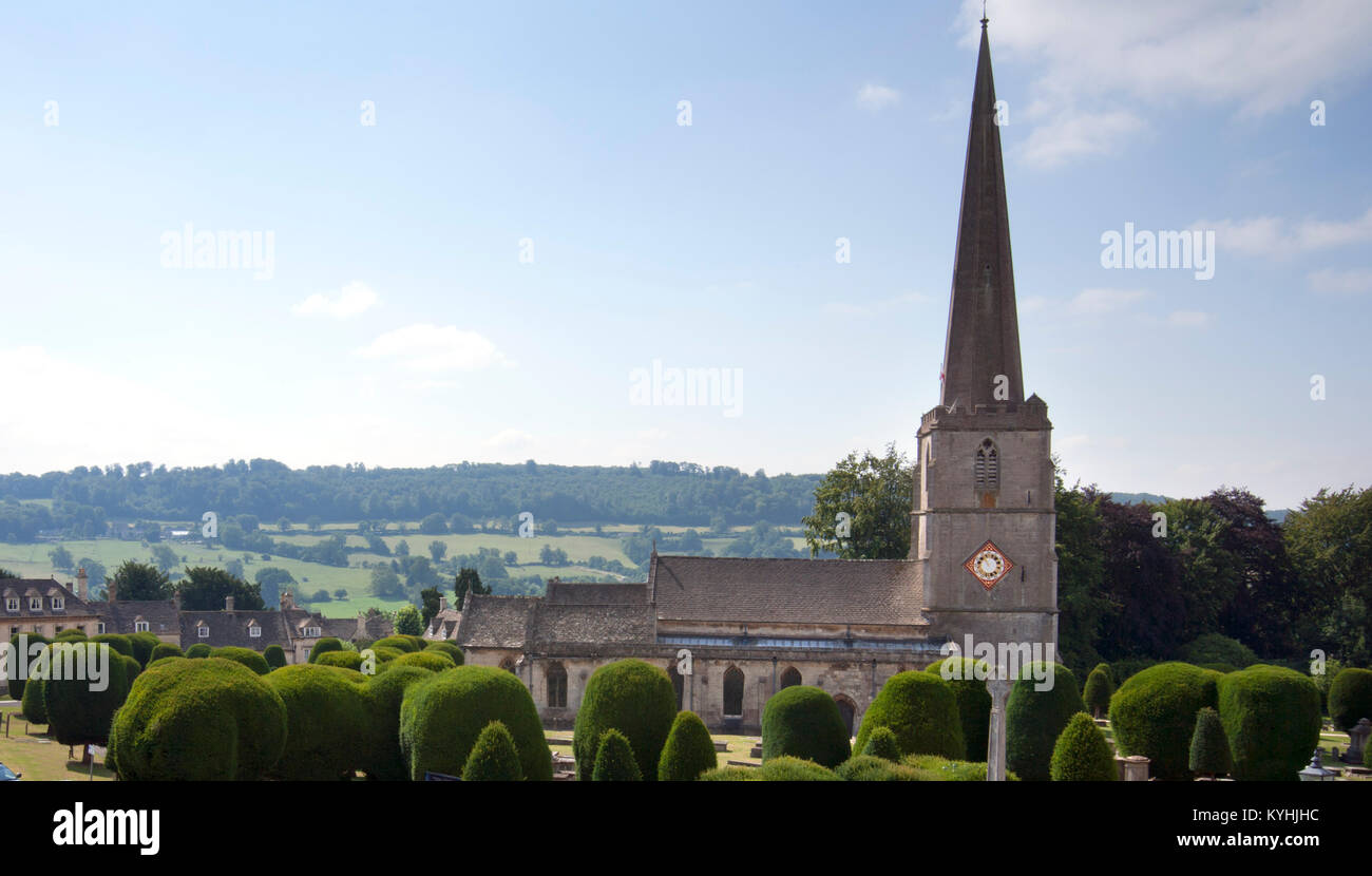 Painswick cotswolds churchyard yew tree hi-res stock photography and ...