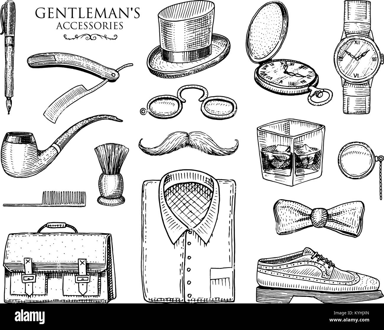 Victorian gentleman gentlemen Black and White Stock Photos & Images - Alamy