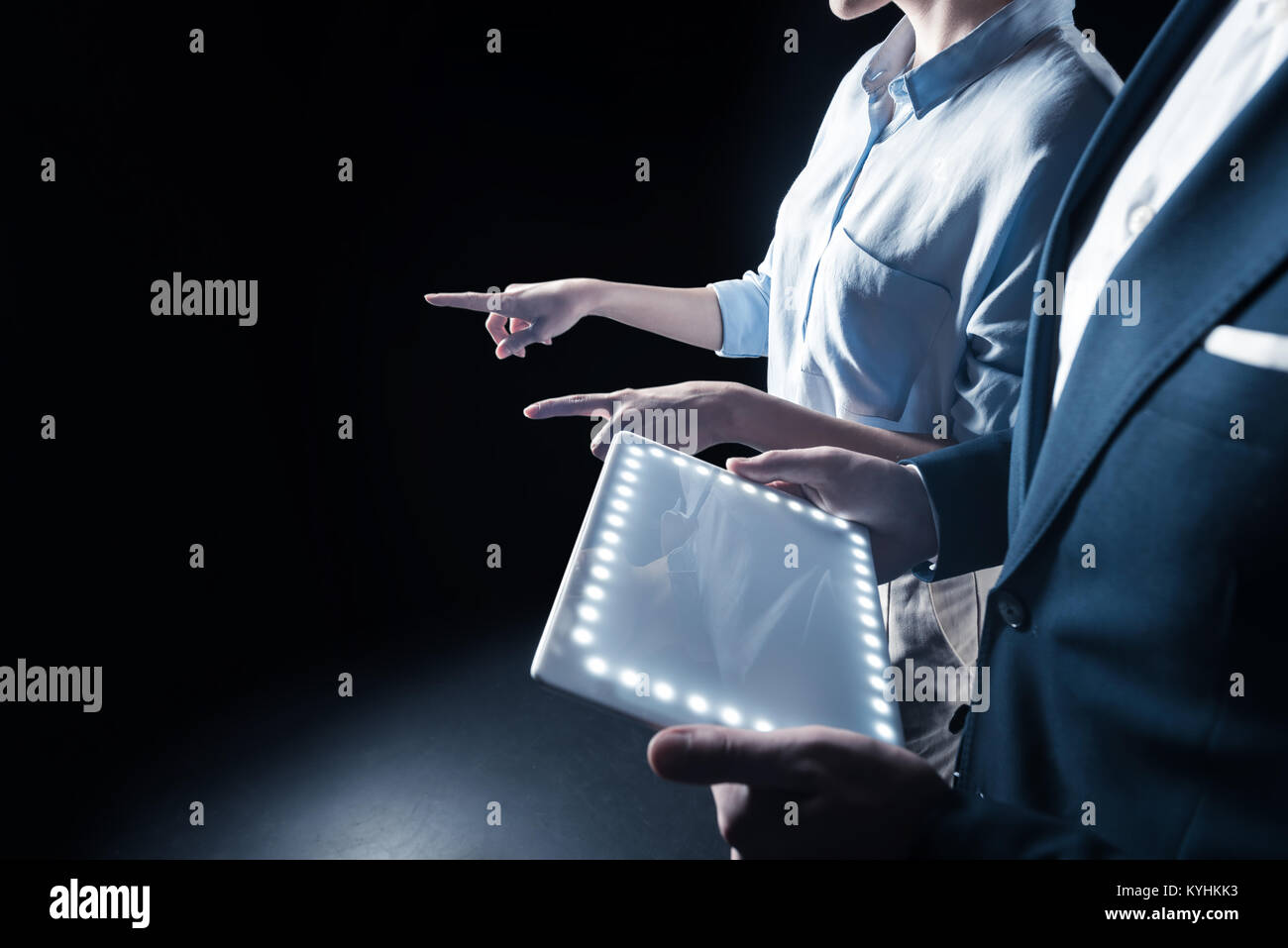 Modern tablet being in hi-res stock photography and images - Alamy