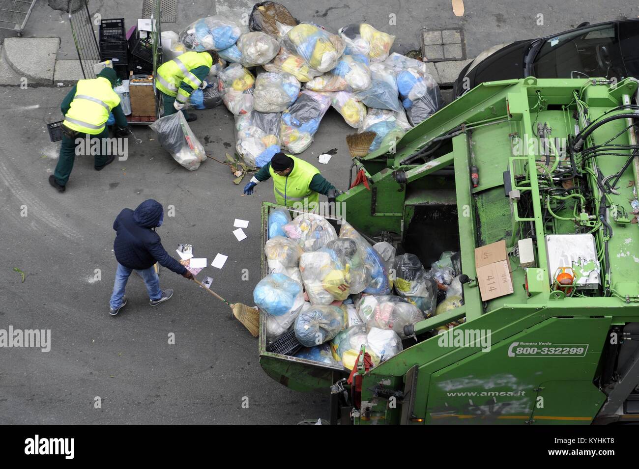 Milan, Italy, AMSA (Milan Company for Environmental Services), waste ...