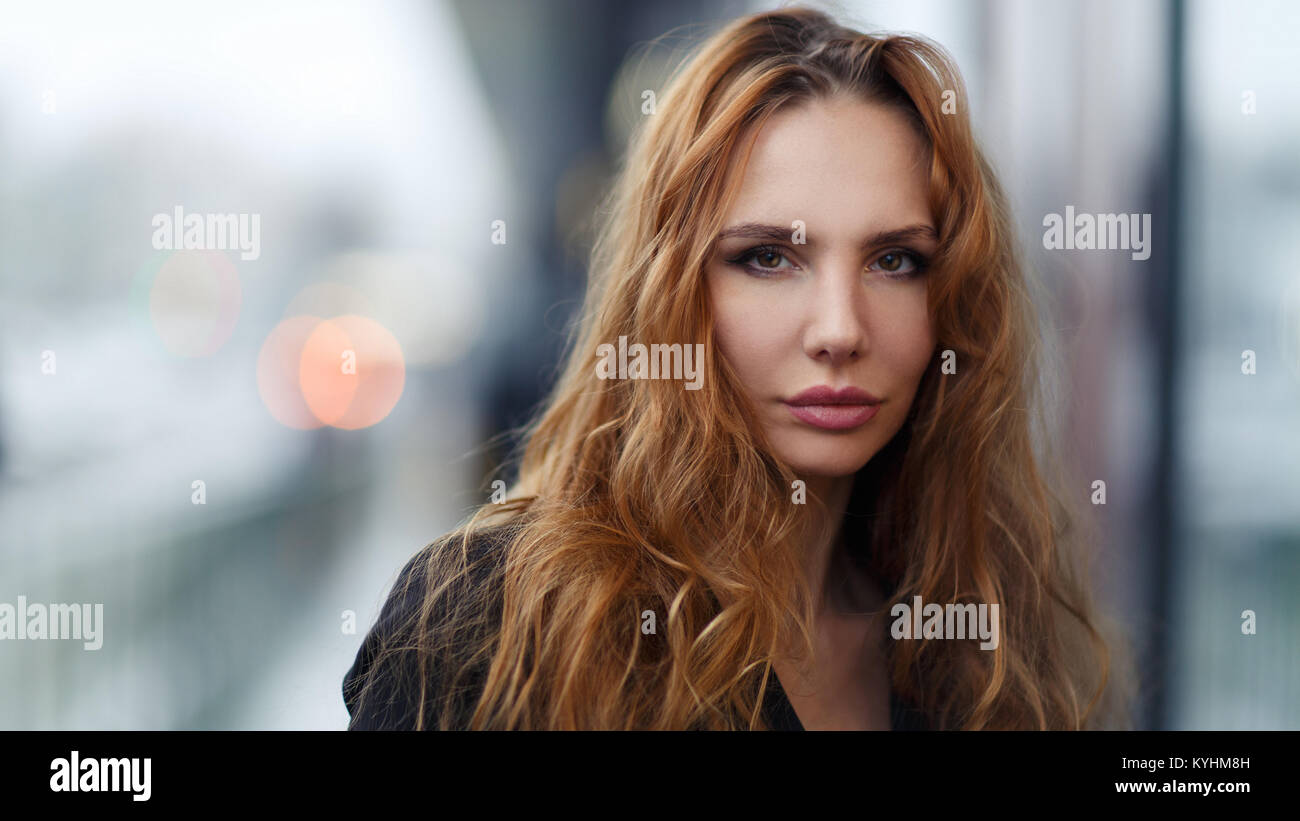 Photo of young ginger woman Stock Photo - Alamy