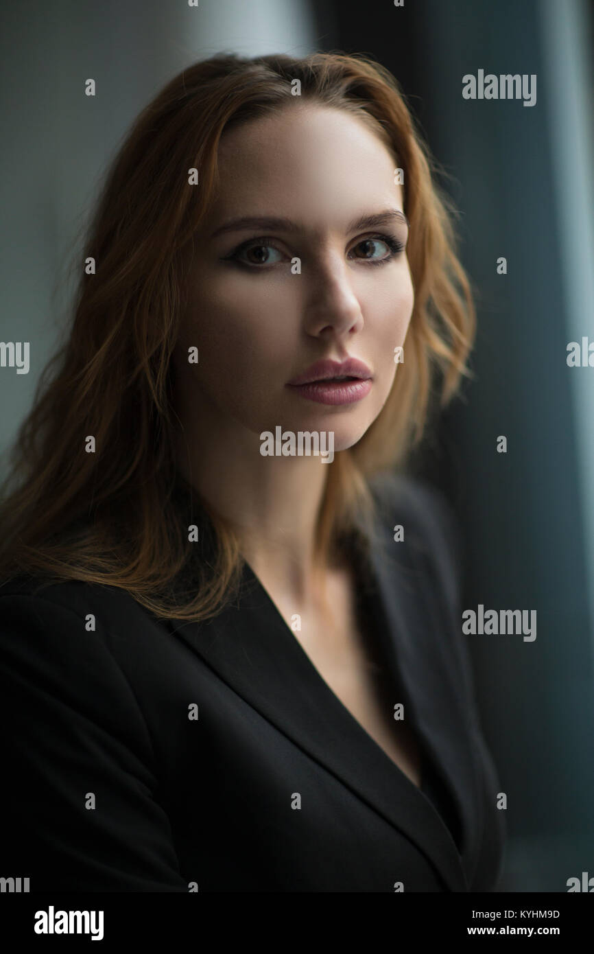 Image of young ginger woman Stock Photo - Alamy