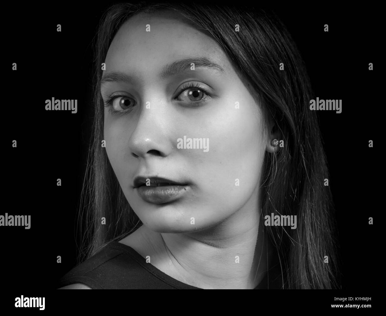 Pretty young woman Stock Photo - Alamy Pretty young woman Stock Photo - Alamy